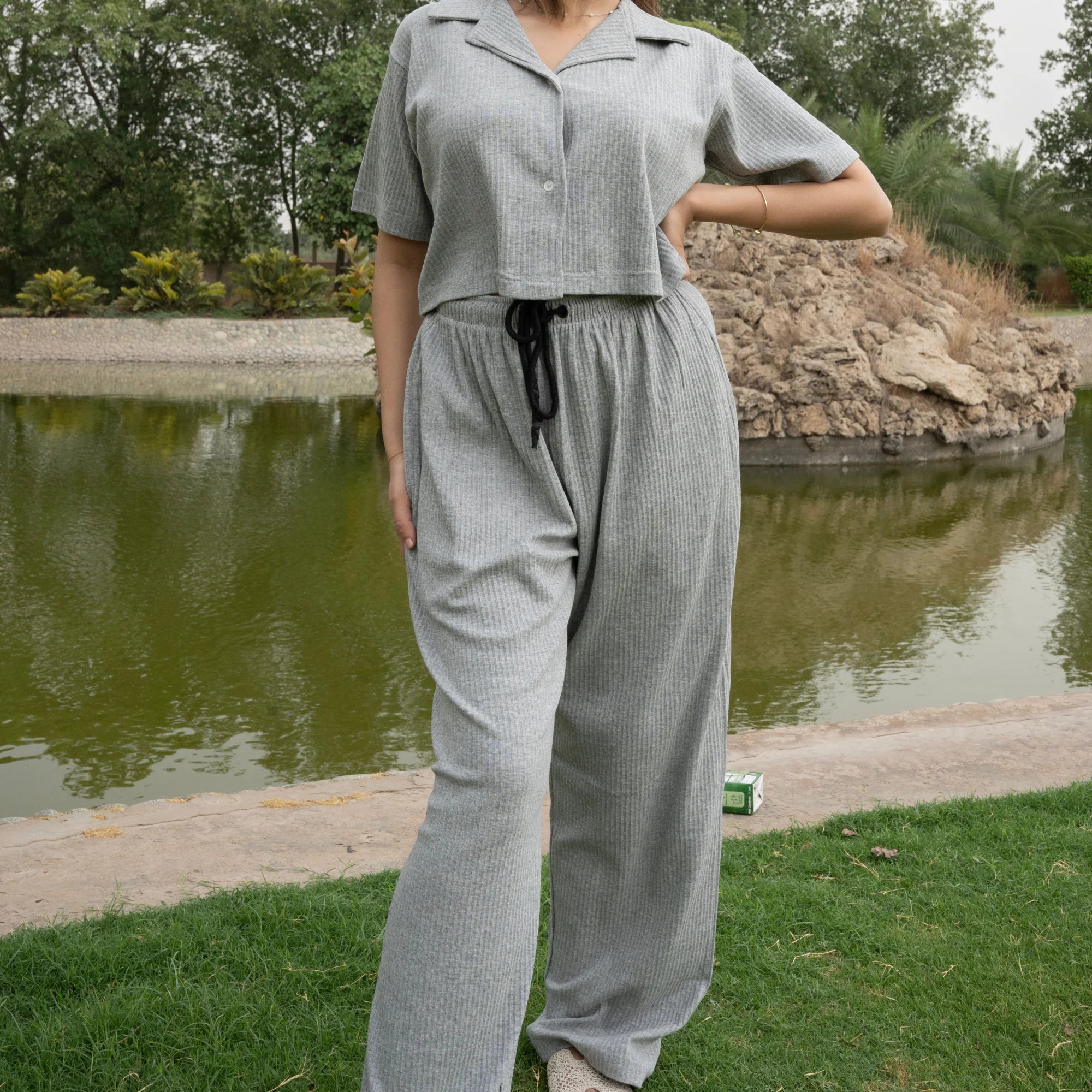 GREY | Co-ord Set – AghaazbyMR